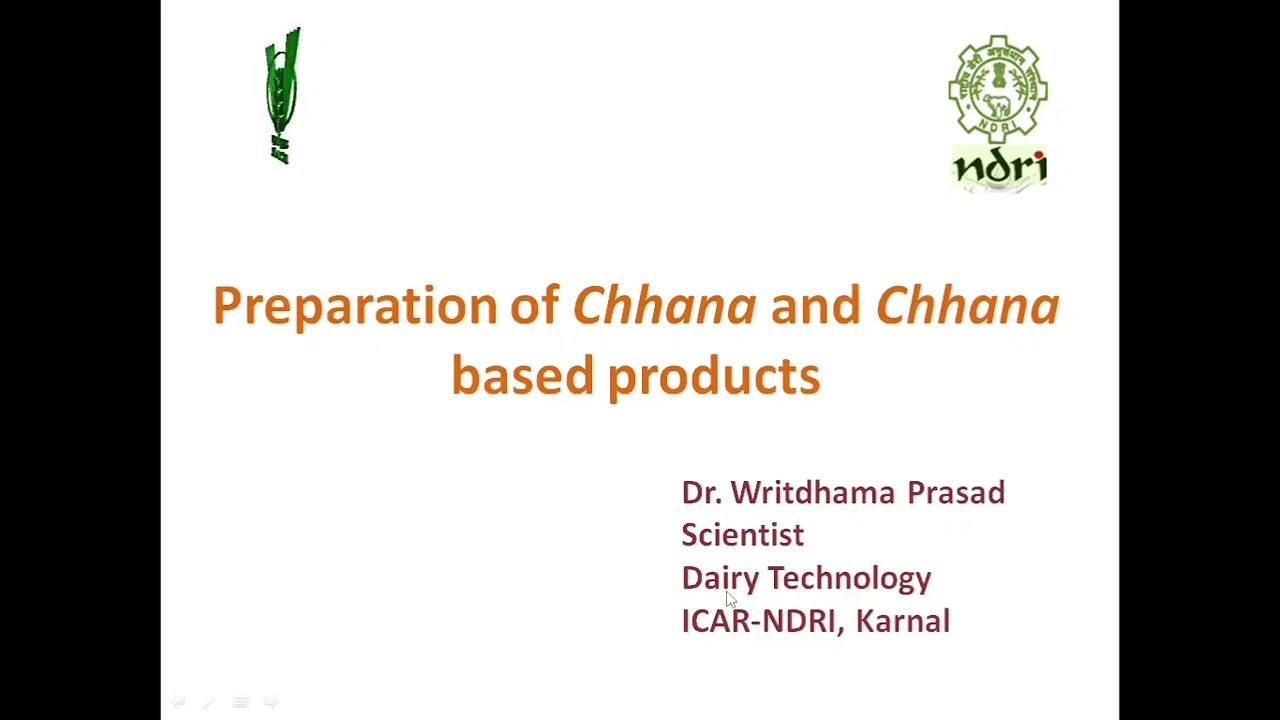 Chhana and chhana based products preparation - YouTube