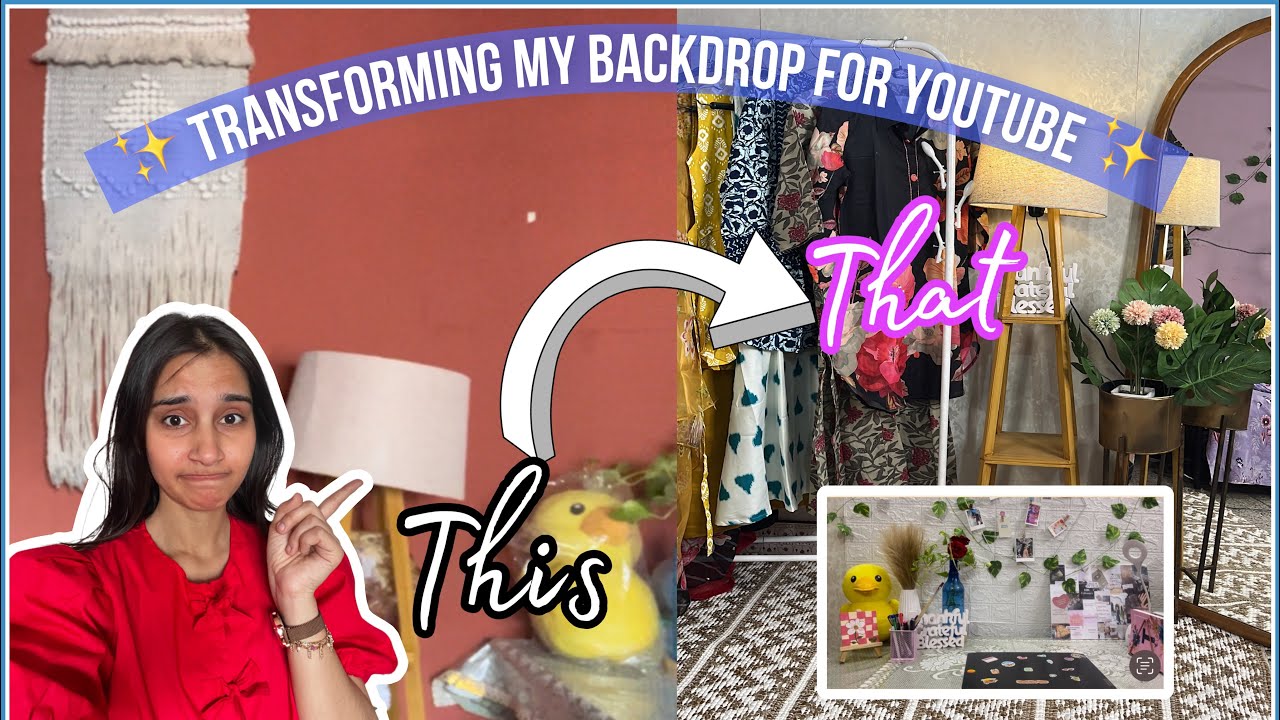 Re-decorating my BACKDROP for Content Creation📸under a budget💸 - YouTube