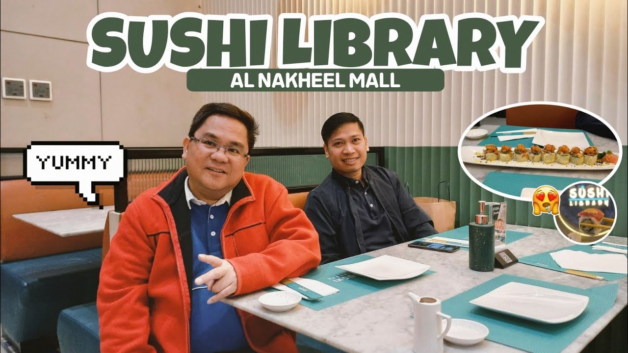 SUSHI LIBRARY IN AL NAKHEEL MALL RIYADH KSA | Nhico Mhogs Vlog - YouTube