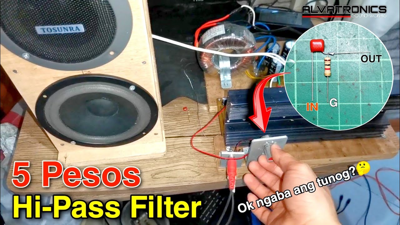Paano ikabit ang High Pass Filter sa DiY Amp | Low budget High Pass ...