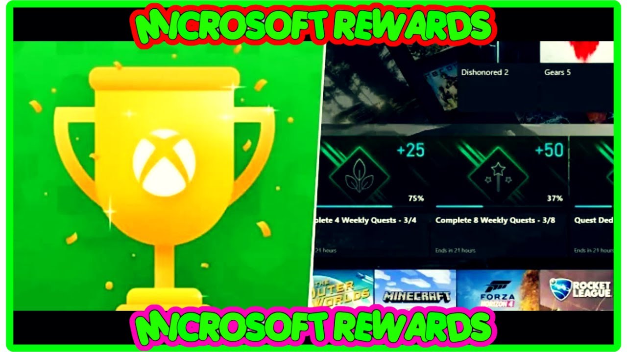 COMO GANHAR MAIS DE 50 MIL PONTOS NO MICROSOFT REWARDS NO XBOX ONE E PC ...