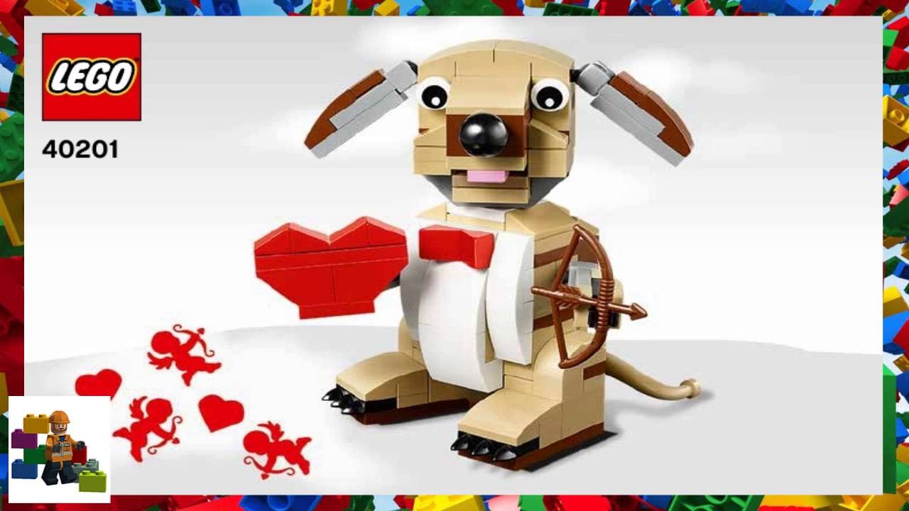 LEGO instructions - Seasonal - 40201 - Valentine's Cupid Dog - YouTube