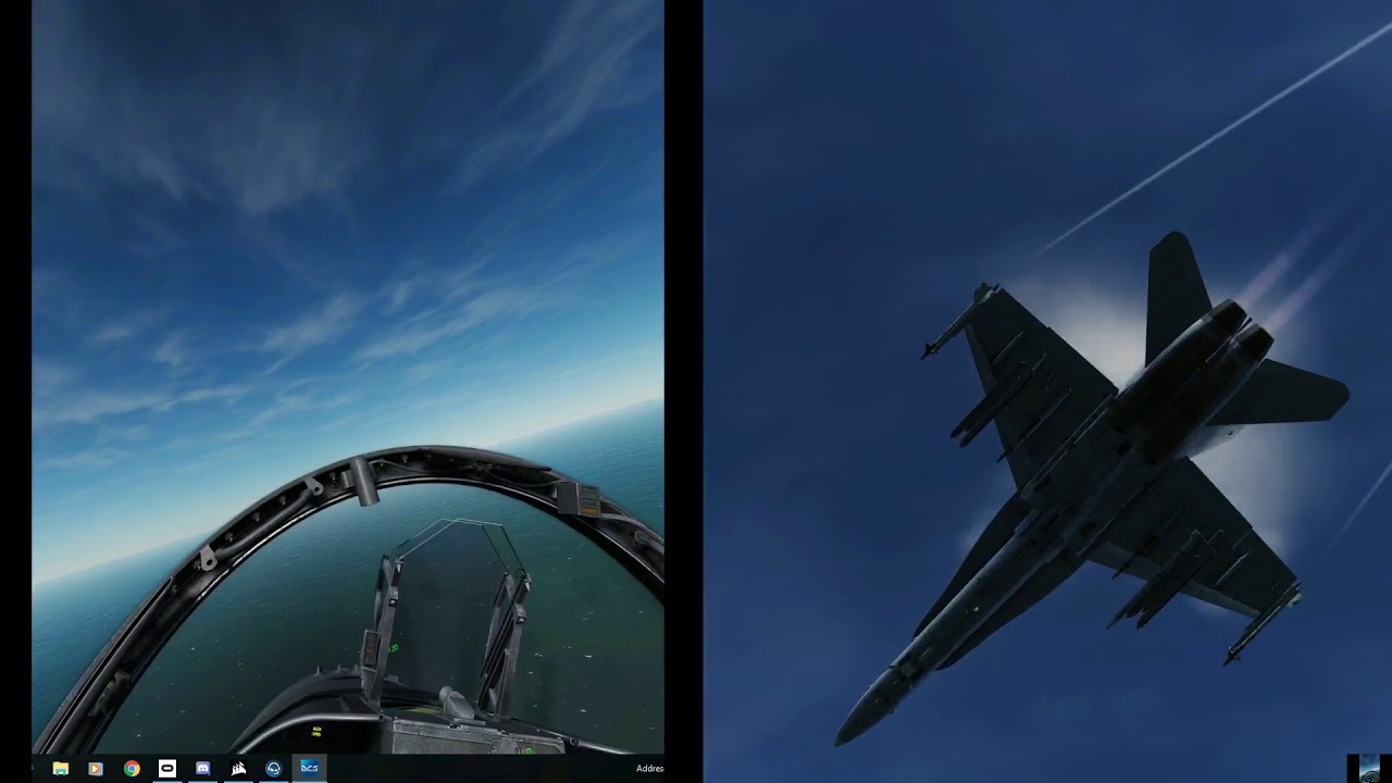 Epic F18 DogFight - DCS Combat in VR - YouTube