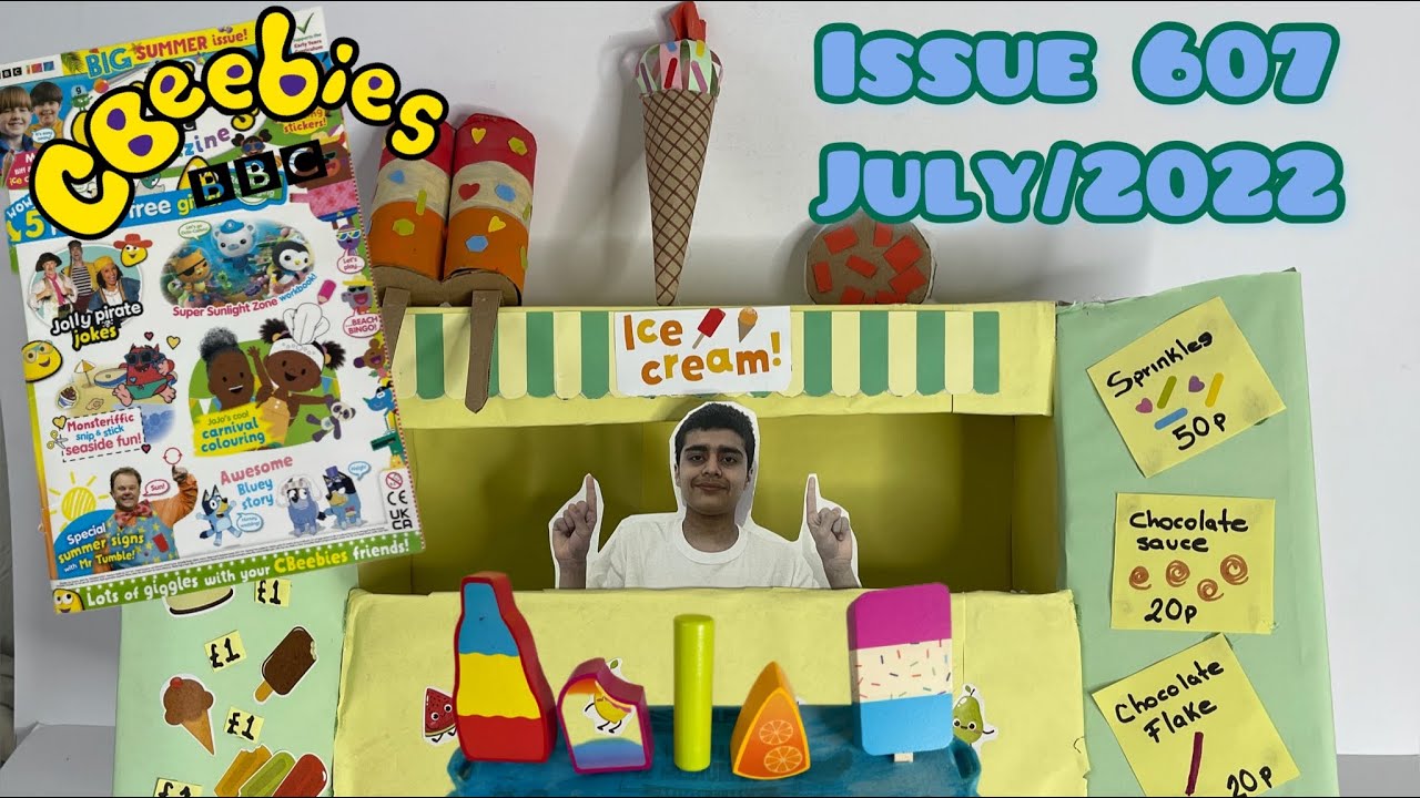 CBeebies magazine issue 607,July/2022 with wooden ice lollies 🍡🍭 - YouTube