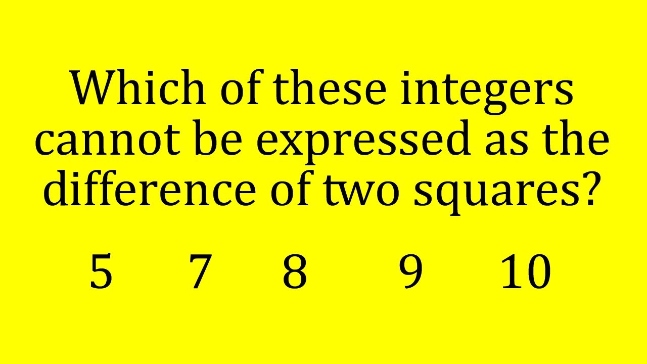 IMC 2018 q10 (UK Intermediate Maths Challenge) - YouTube