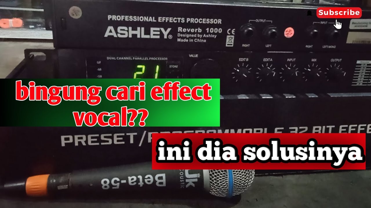effect vocal ASHLEY REVERB 1000// rekomendasi effect vocal murah dan ...