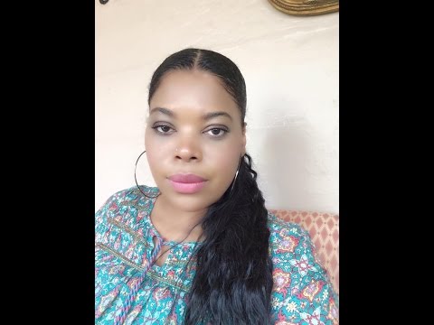 Hot summer days and natural hair. model model ponytail review