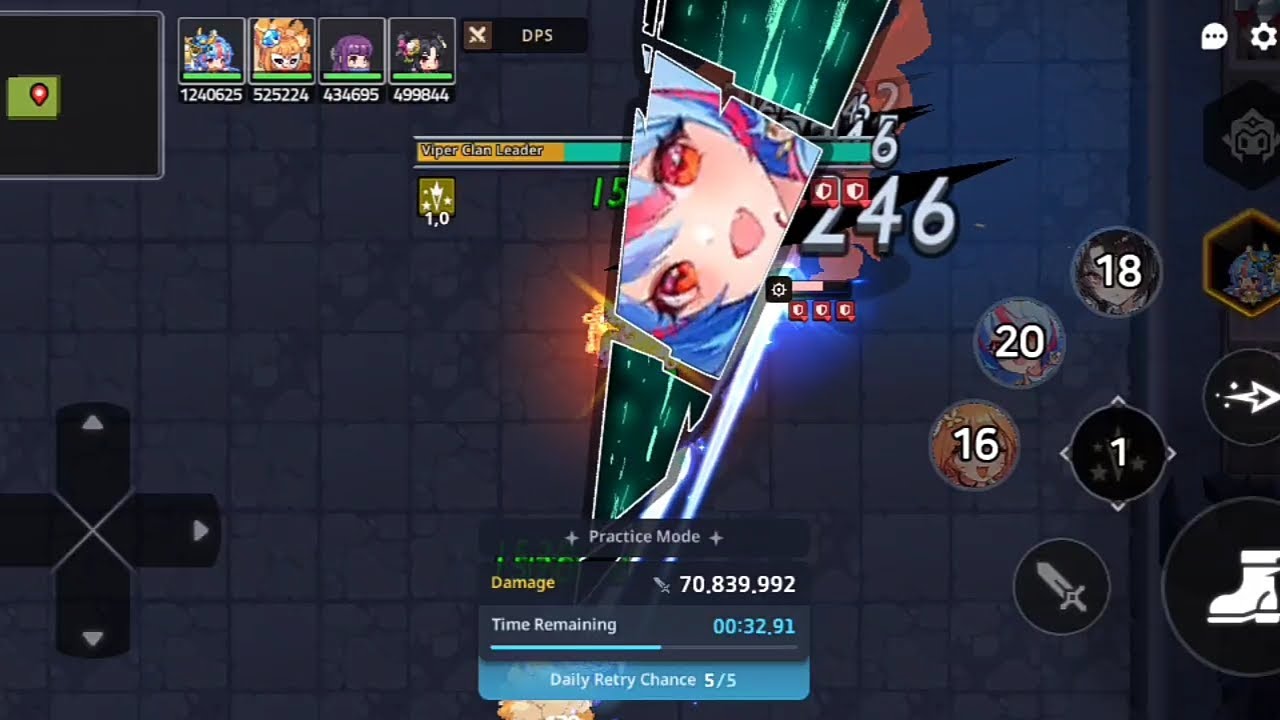 Guardian Tales - Basic Ranged vs Viper Clan Leader (Guild Raid) - YouTube