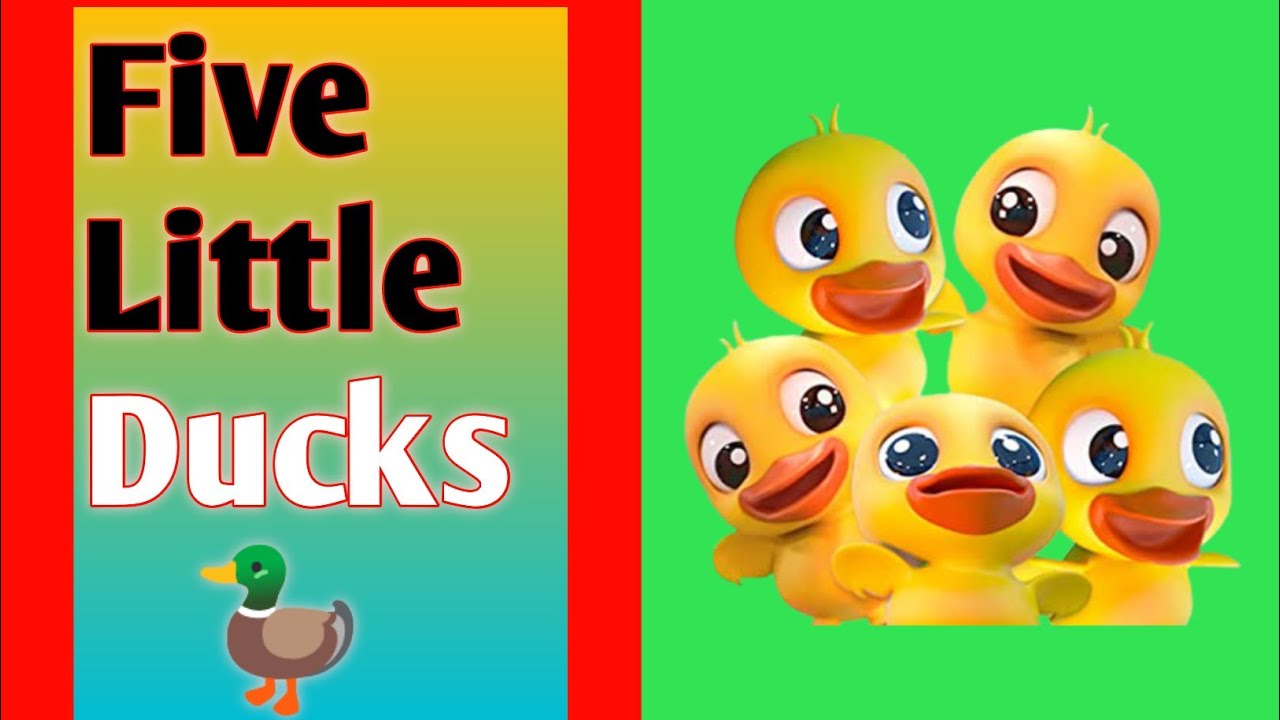 Five Little Ducks | Five little ducks went out one day | 5 little ducks ...