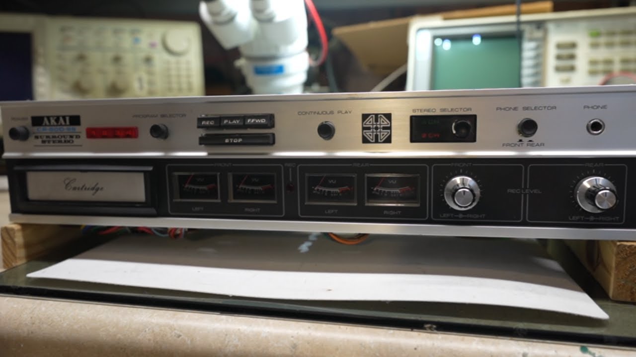 Part 1 - Akai Quad 8-Track Player Restoration - YouTube