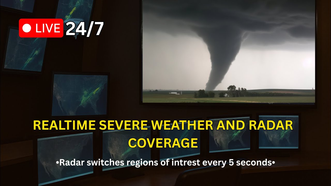 🌪 LIVE 24/7 Weather Alerts & Radar – Real-Time Tornado & Storm Tracking ...
