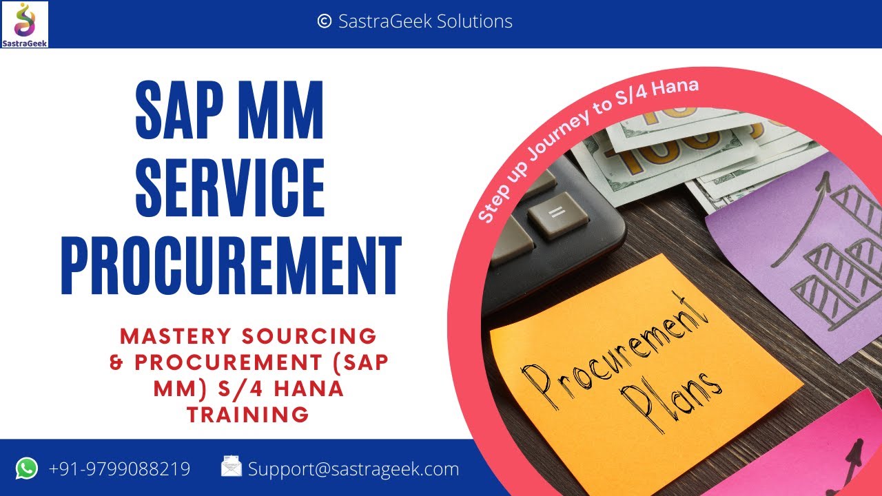SAP MM Service Procurement || SAP Sourcing & Procurement Traininig ...
