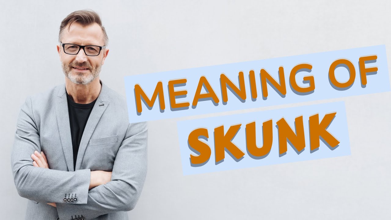 Skunk | Definition of skunk - YouTube