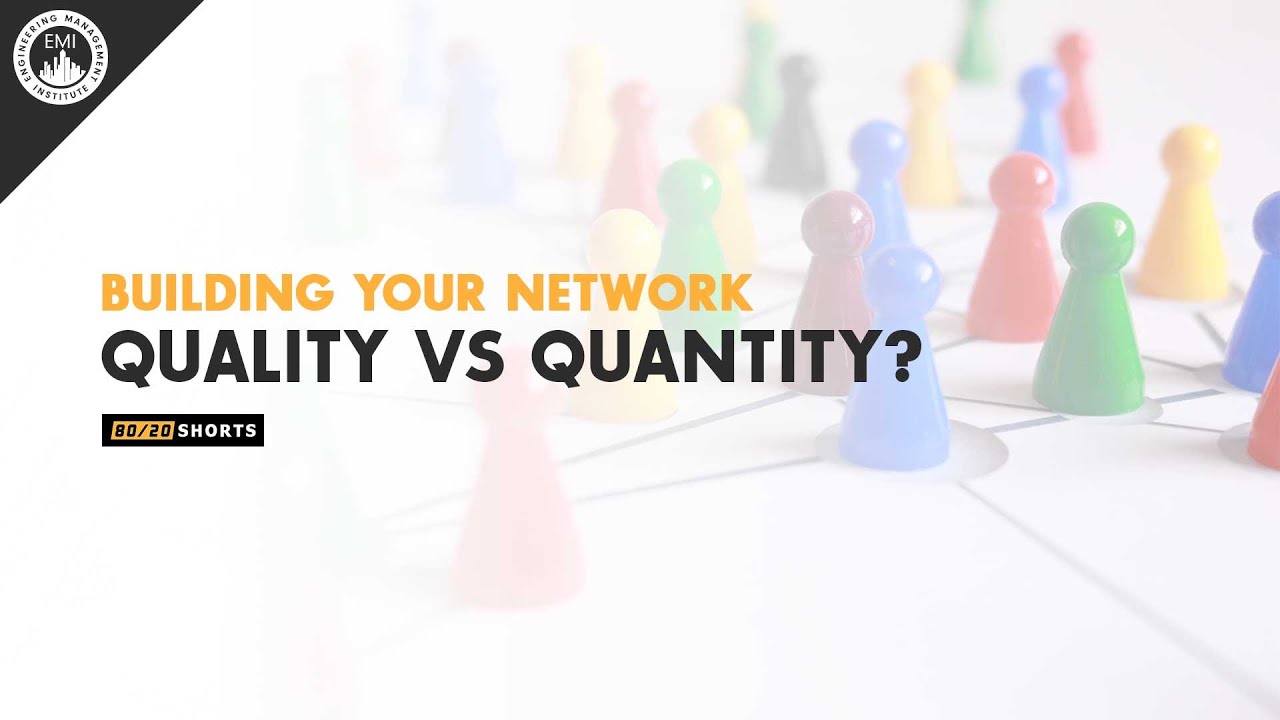 Quality vs Quantity - Building Your Network - YouTube