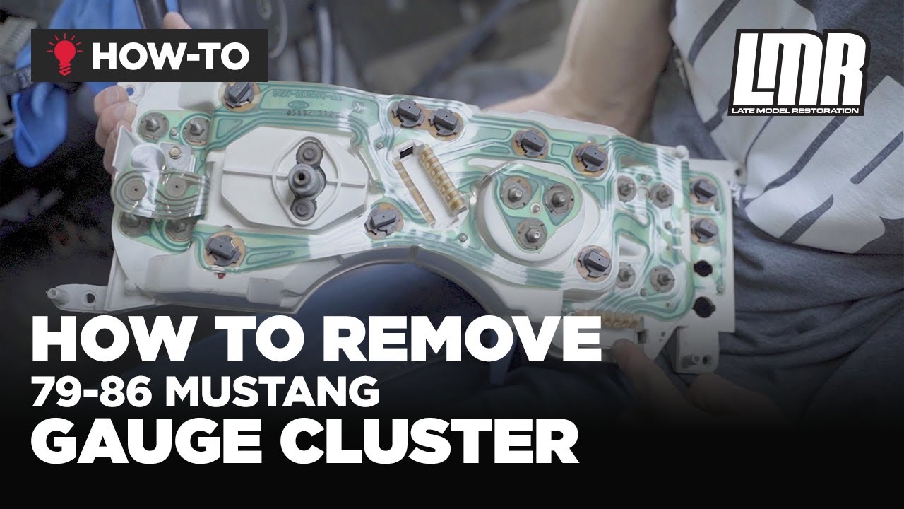 How To Remove Fox Body Mustang Gauge Cluster (79-86) - YouTube