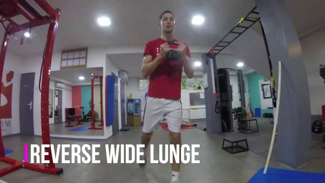 REVERSE WIDE LUNGE - Top Gym - YouTube