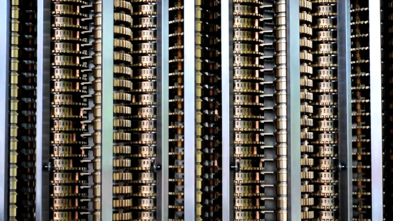 Difference Engine #2 in operation - YouTube