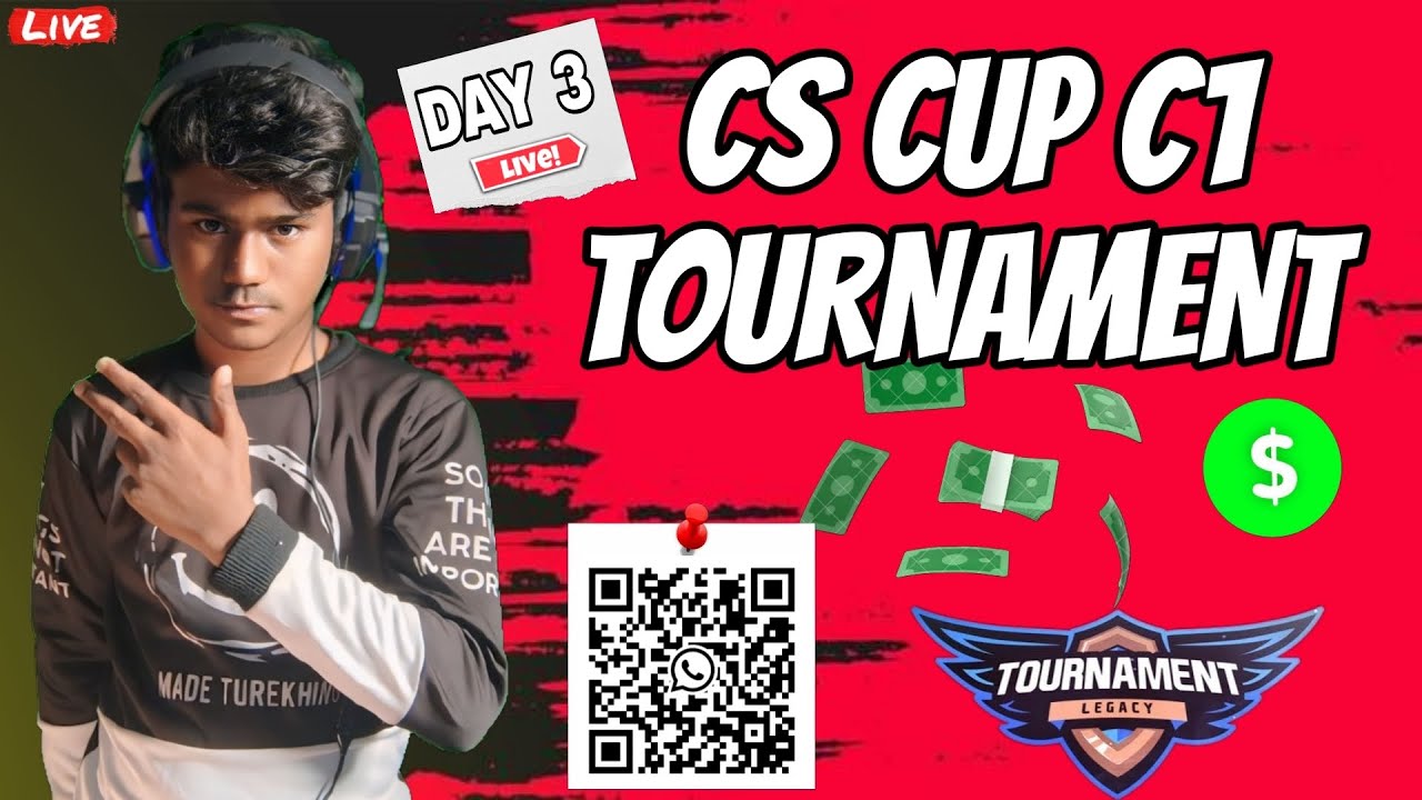 💸CS CUP C1 TOURNAMENT DAY 3 🏆 SAIF JK GAMER LIVE - YouTube