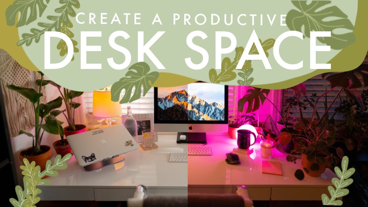 DESK ORGANIZATION | WORK FROM HOME OFFICE SETUP - YouTube