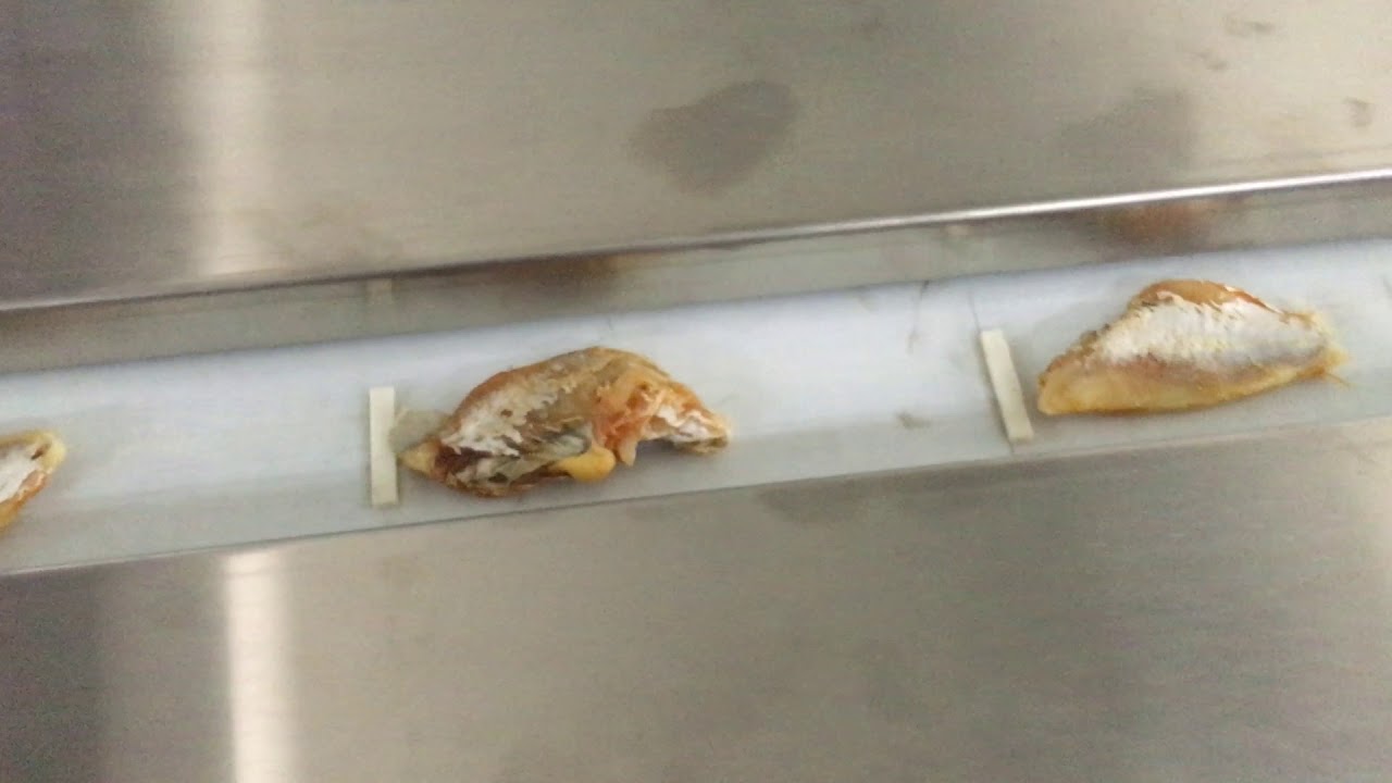 Salted dried fish packing machine - YouTube