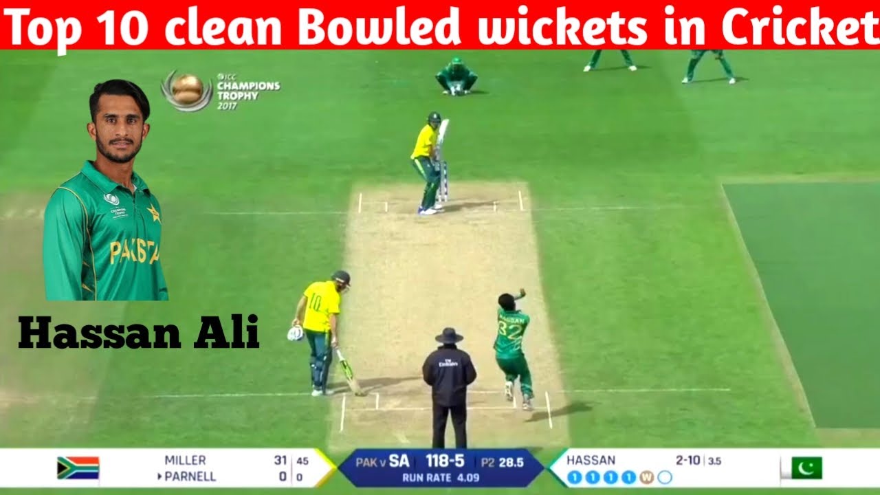 Hassan Ali Top 10 clean Bowled wickets in Cricket ever - YouTube