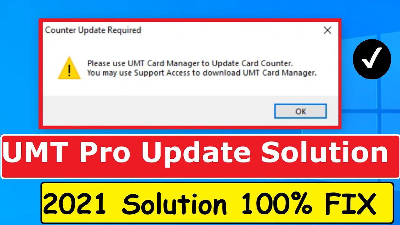 UMT Dongle Please use Card Manager to Update Card Solution 100% [ 2021 ...