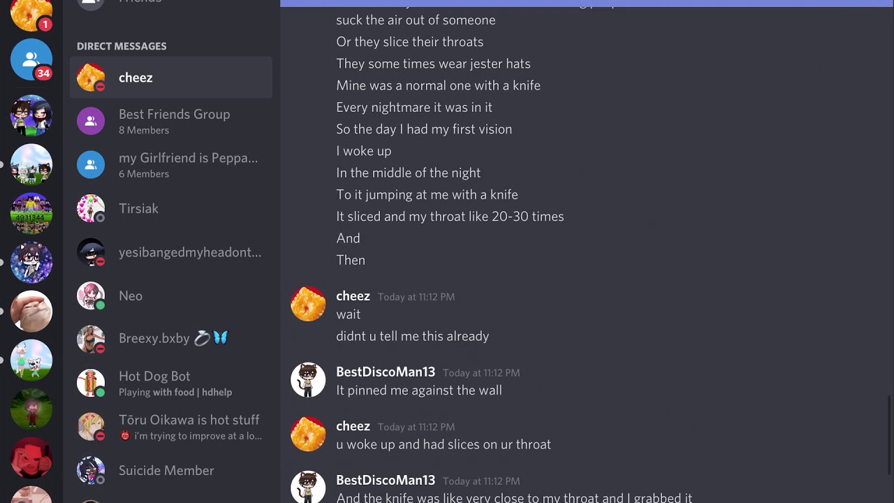 Discord true scary story - YouTube