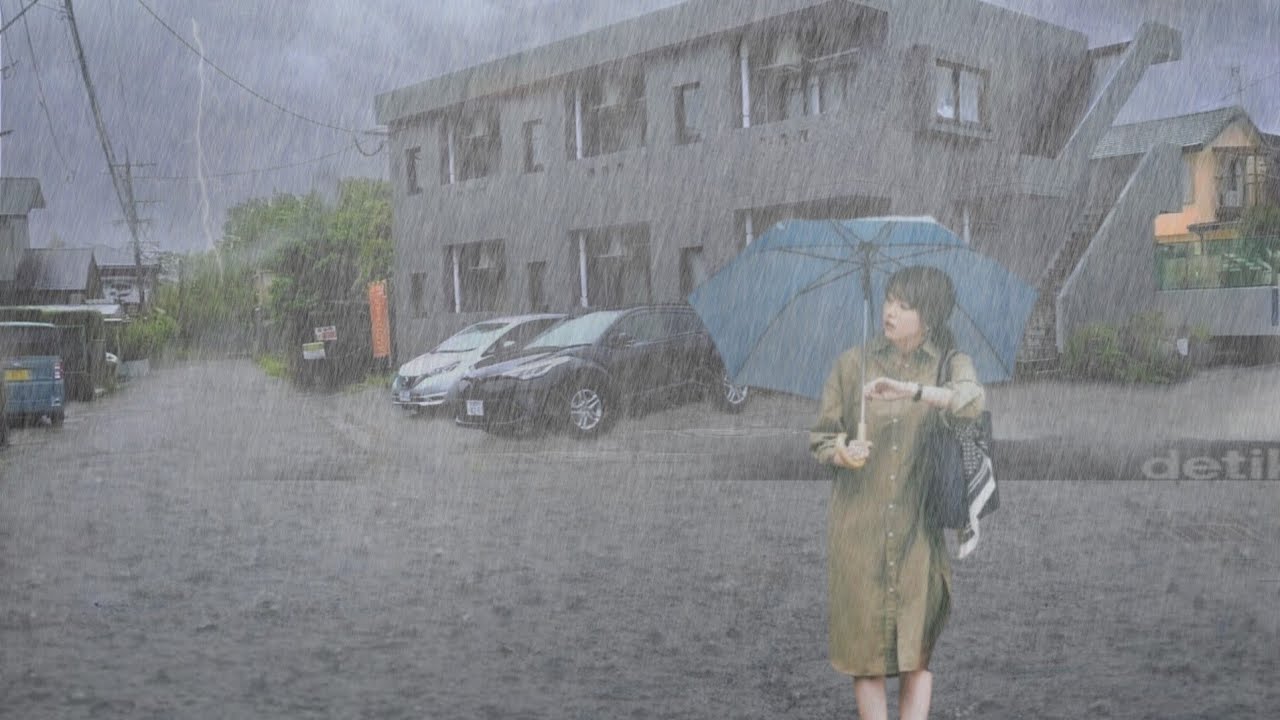 CRAZY RAIN IN JAPAN! THE MOST EXTREME MONSTER STORM DESTROYS LIVES ...
