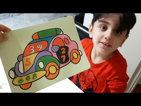 Efe kum boyama yapmak istedi. Arabalı kum boyama challenge yaptık.