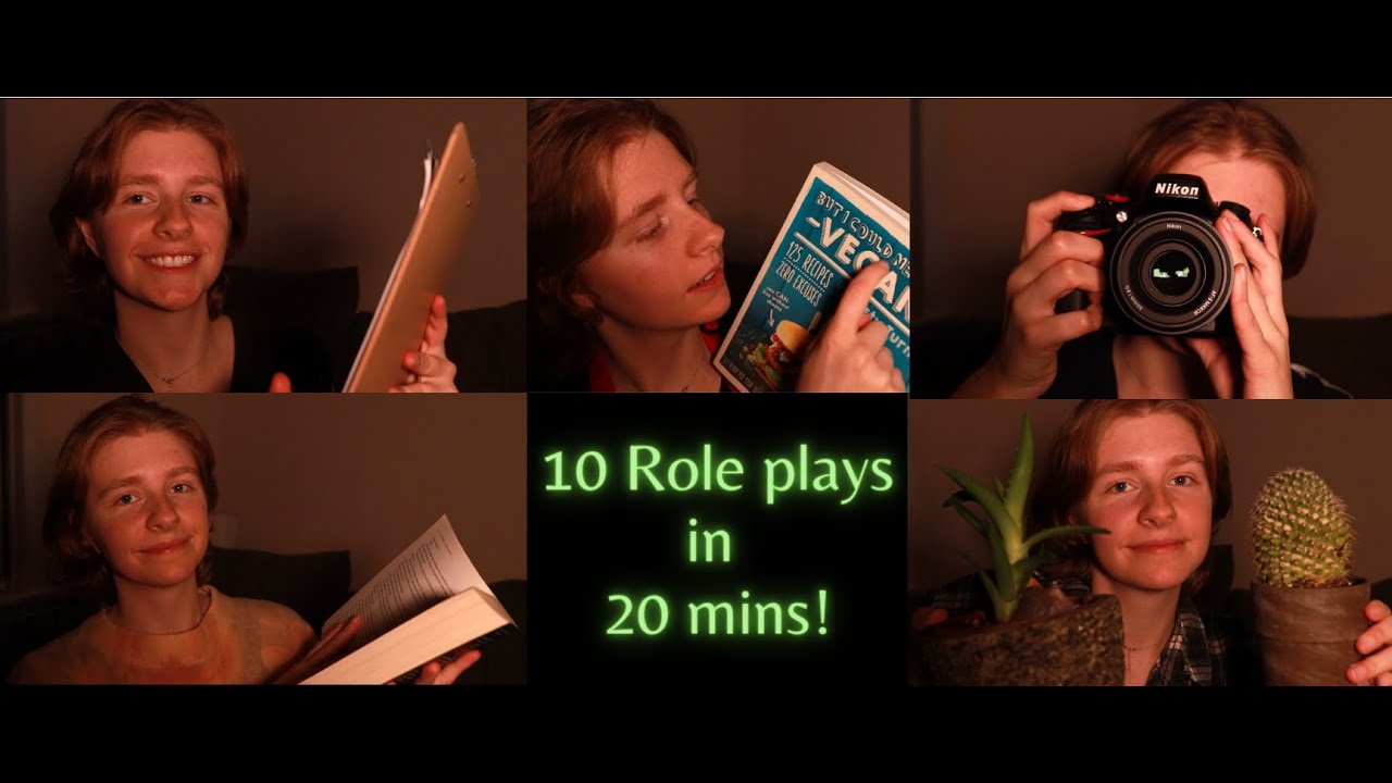 ASMR 10 Roleplays in 20 minutes! (Fast and aggressive) - YouTube