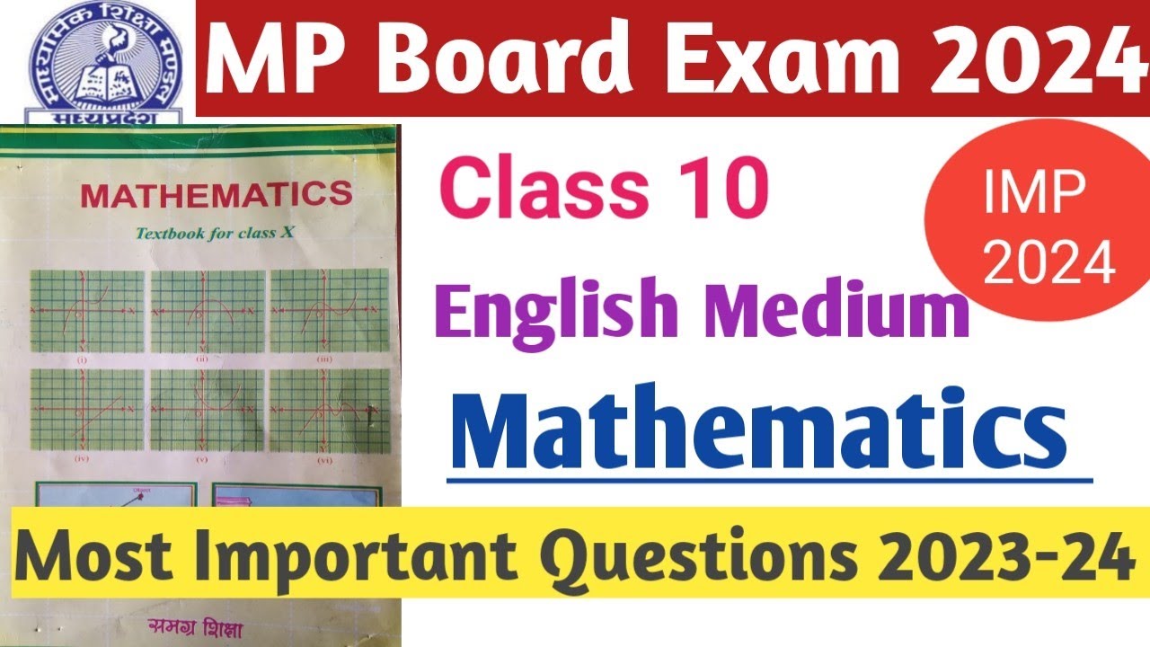 MP Board Class 10 Maths Important Questions 2024. Class 10 Maths Imp ...