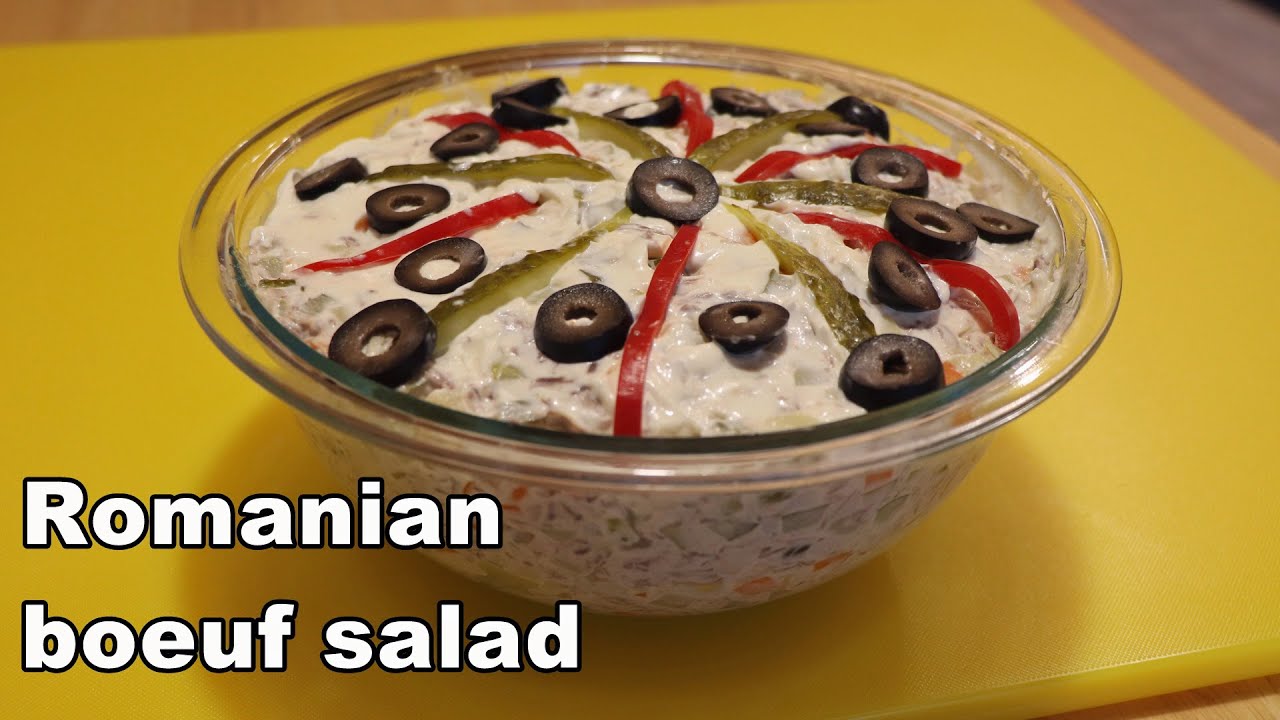 Boeuf Salad Recipe | Romanian boeuf salad | Romanian Tradition - Salata ...