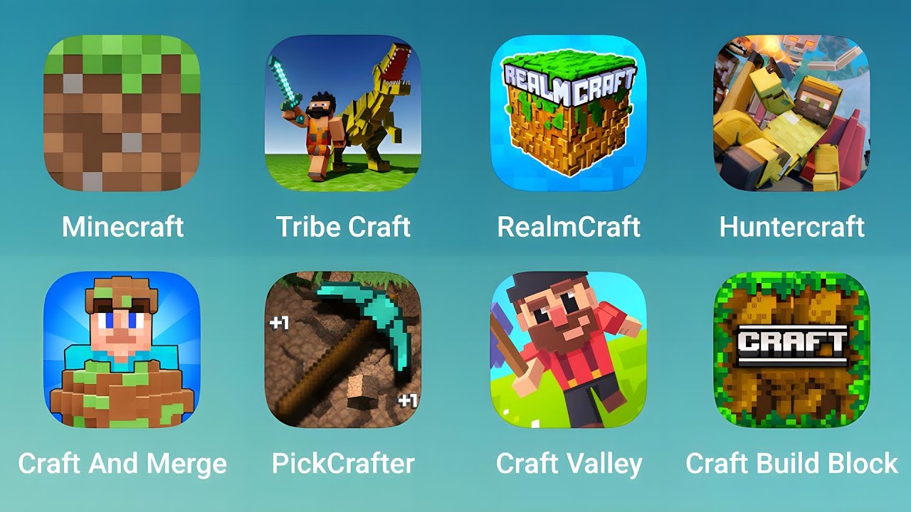 Minecraft, Tribe Craft, RealmCraft, Huntercraft, Craft and Merge ...