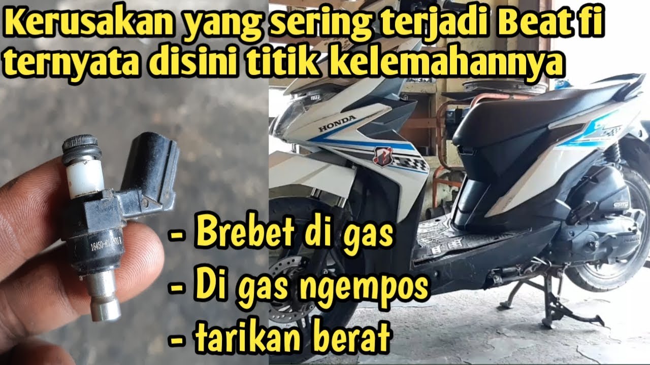 Mengatasi beat fi brebet di gas ngempos parah di gas, saat jalan berat ...
