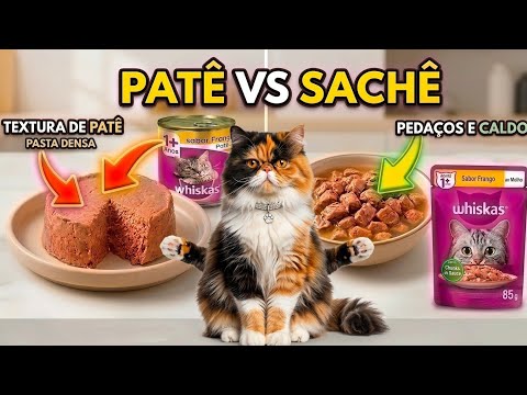 Patê ou Sachê para Gatos? Entenda a diferença de textura e qual escolher - Gatil Hauser