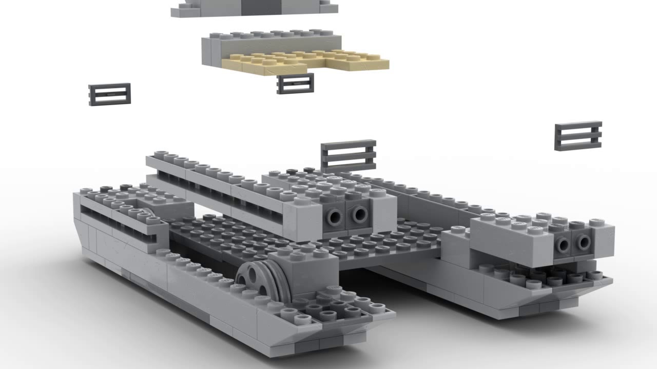 Custom Lego Star Wars imperial tank build render - YouTube
