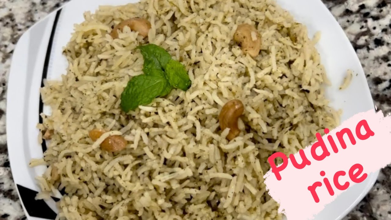 How to make simple and easy pudina rice #pudinarice #mintrice - YouTube