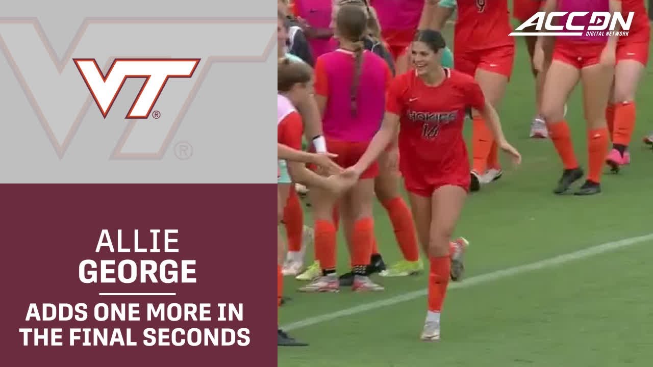 Virginia Tech's Allie George Adds One More In The Final Seconds - YouTube