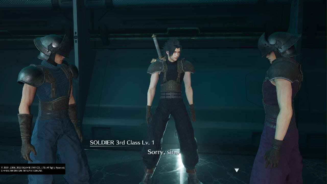 Soldier first class vs Soldier second class funny dialogue -CRISIS CORE ...