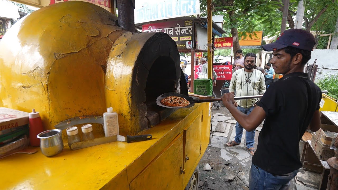 Extreme Level Pizza Making of Udaipur | Unseen Pizza Vendor | Indian ...