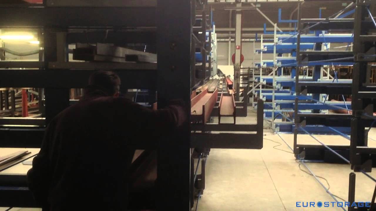 Storage rack for profiles up to 20 m - YouTube