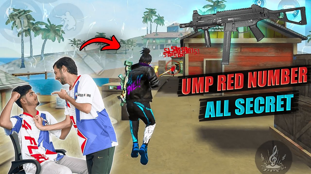 BRAZILIAN NEW ( UMP ) RED NUMBER TRICK AND SETTINGS // FREE FIRE SMG ...