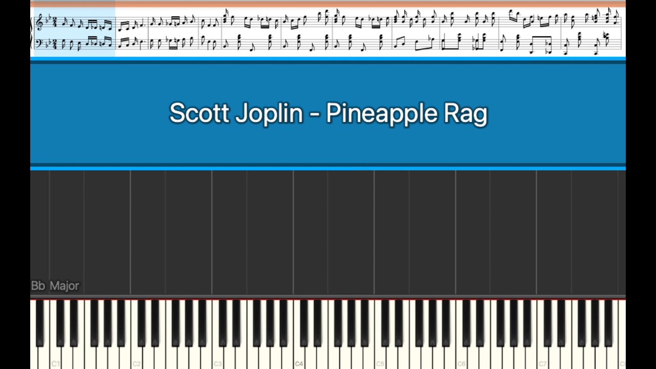 Scott Joplin - Pineapple Rag - YouTube