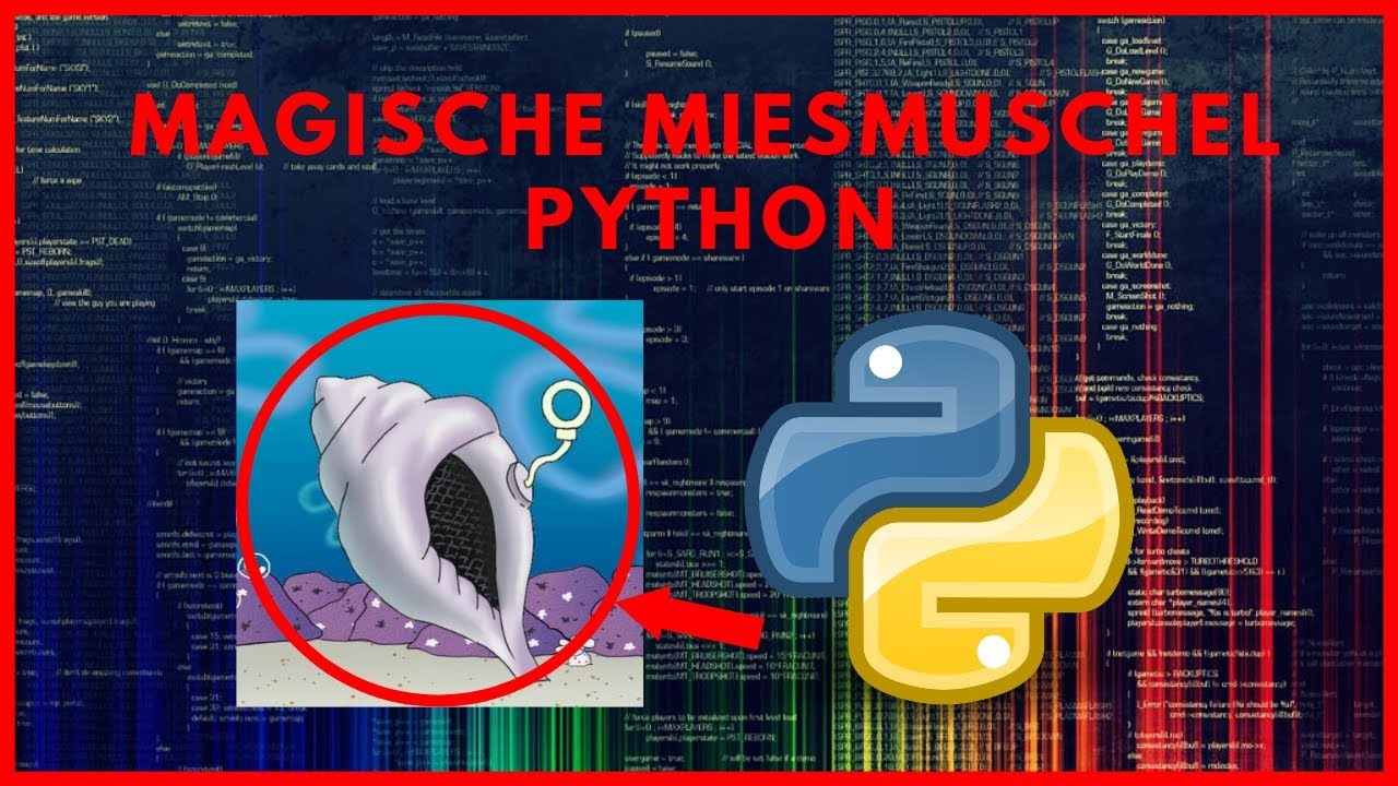 Python Spiel - Magische Miesmuschel - YouTube