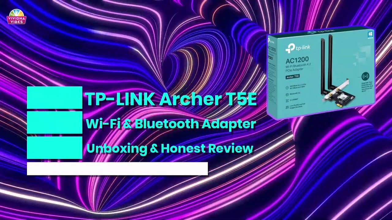 TP-LINK Archer T5E Dual Band Wi-Fi Bluetooth Adapter/Card_Unboxing ...