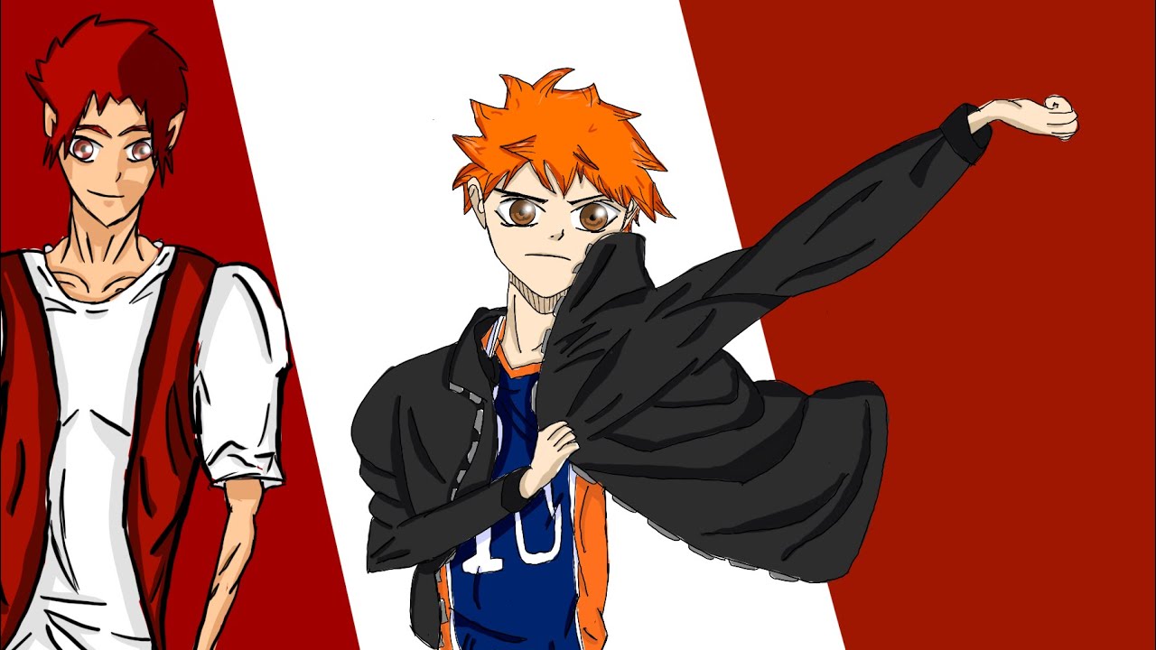 How to draw Hinata Shoyo from Haikyuu step by step - YouTube
