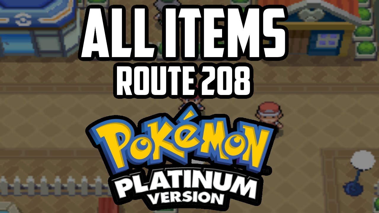 EVERY Item in Route 208 - Pokémon Platinum - YouTube