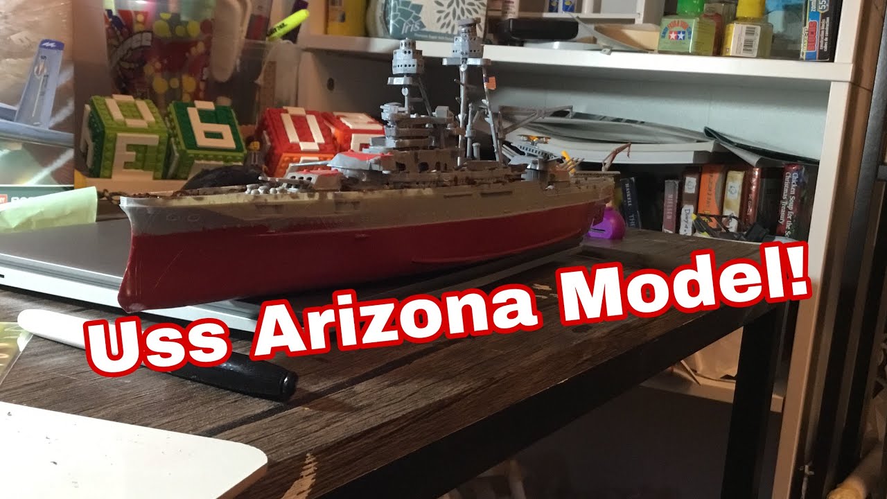 Beautiful Uss Arizona Model! 1:426 scale - YouTube