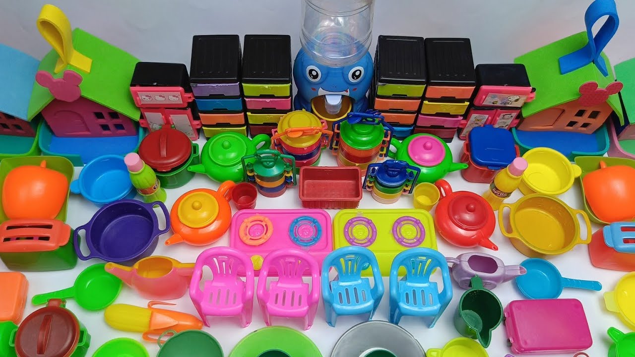 5.56 Minutes Satisfying with Unboxing Miniature Kitchen Set,Cooking ...