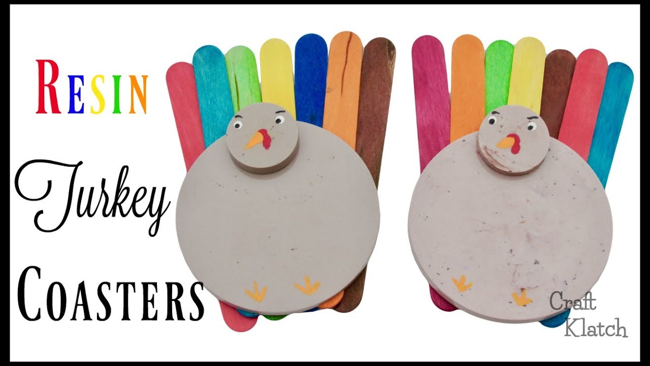 Resin Turkey Coasters | Another Coaster Friday | Craft Klatch - YouTube